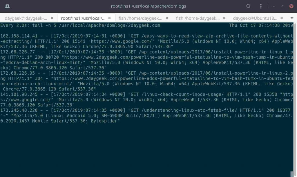 6 Ways to View or Monitor Linux Log Files in Real-Time | 2DayGeek