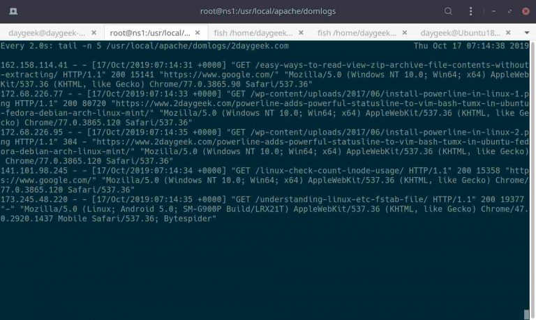 6 Ways to View or Monitor Linux Log Files in Real-Time | 2DayGeek