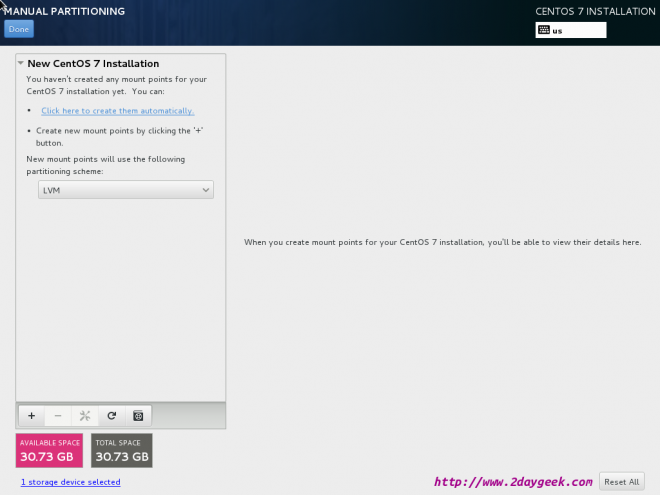 CentOS 7 Desktop installation steps with Screenshots | 2DayGeek