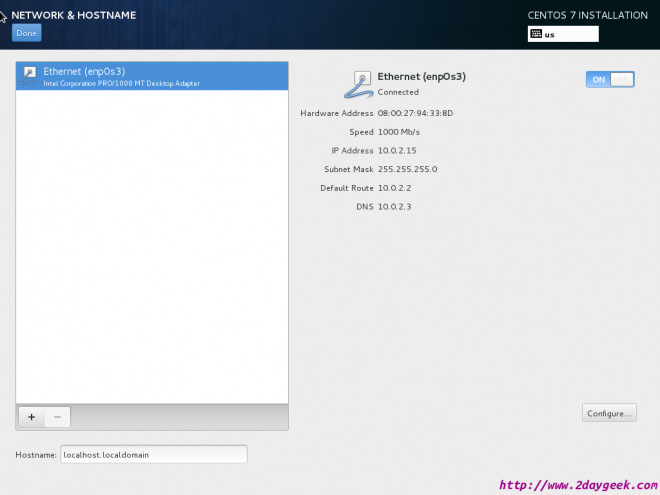 CentOS 7 Desktop installation steps with Screenshots | 2DayGeek