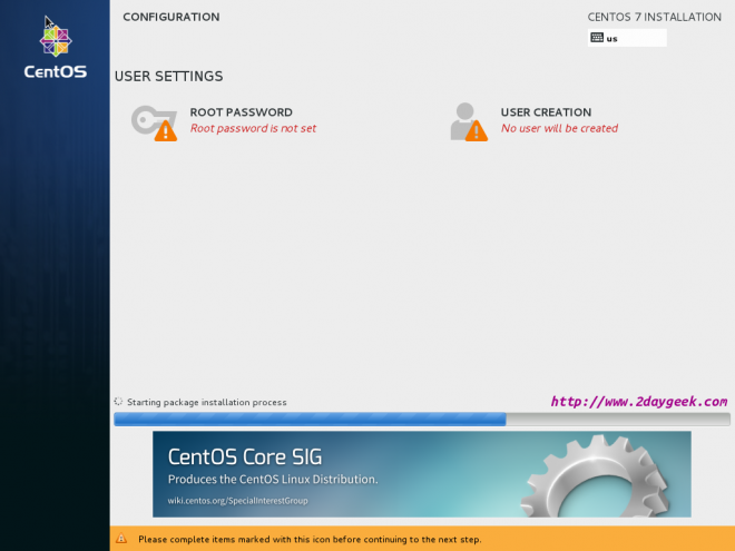 CentOS 7 Desktop installation steps with Screenshots | 2DayGeek