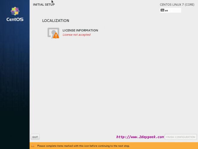 CentOS 7 Desktop installation steps with Screenshots | 2DayGeek