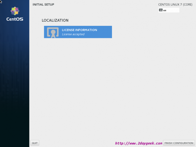 CentOS 7 Desktop installation steps with Screenshots | 2DayGeek