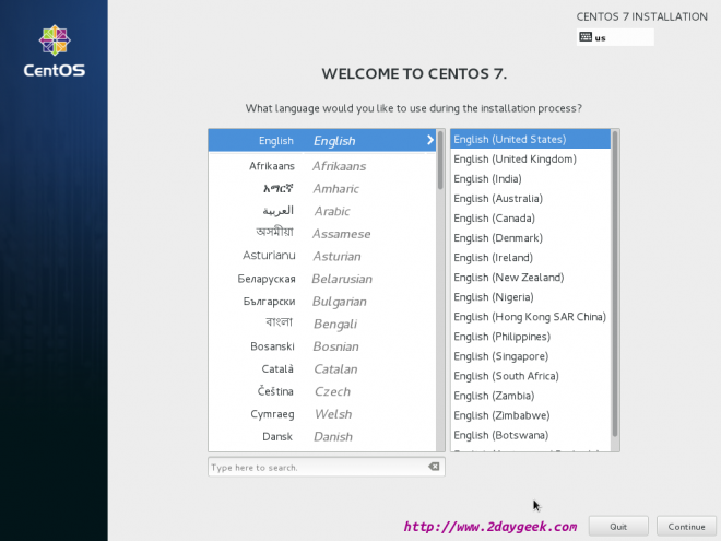 CentOS 7 Desktop installation steps with Screenshots | 2DayGeek