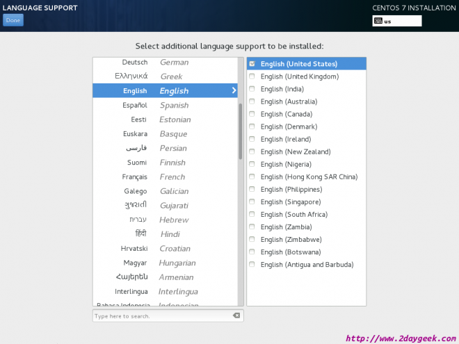CentOS 7 Desktop installation steps with Screenshots | 2DayGeek