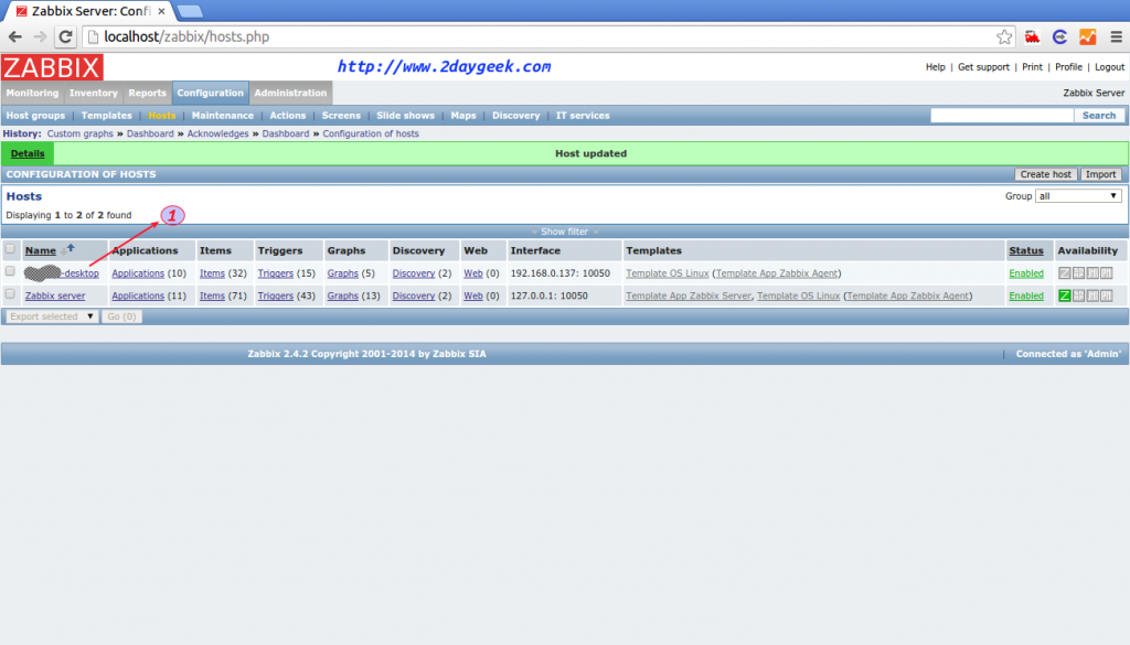 How to add Remote linux host on zabbix server to monitor | 2DayGeek