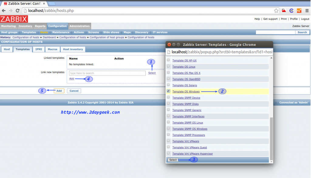 How to add Remote windows host on zabbix server to monitor | 2DayGeek