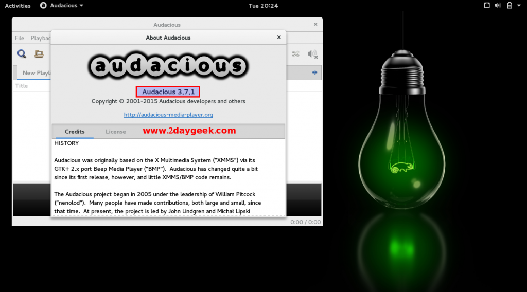 Audacious (Advanced Audio Player) 3.7.2 released With Bug fixes | 2DayGeek