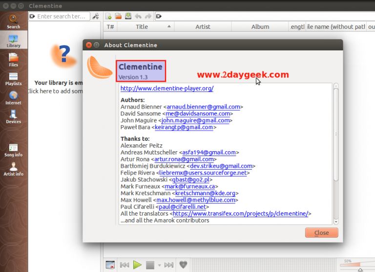 Released Clementine 1.3.0 (Music Player) With huge number of new features and bug fixes | 2DayGeek