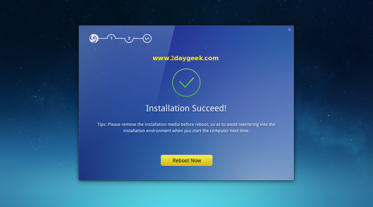 Deepin 15 Installation Steps with Screenshot | 2DayGeek
