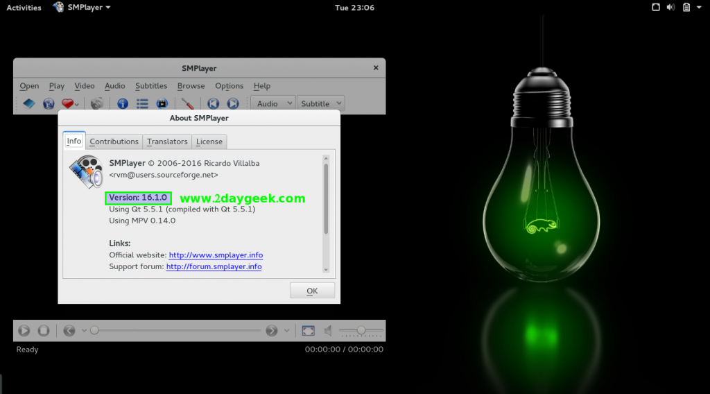 Install SMPlayer 16.1.0 (GUI for MPlayer) on Linux | 2DayGeek