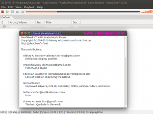 Install DeaDBeeF 0.7.0 (Music Player) on Linux | 2DayGeek