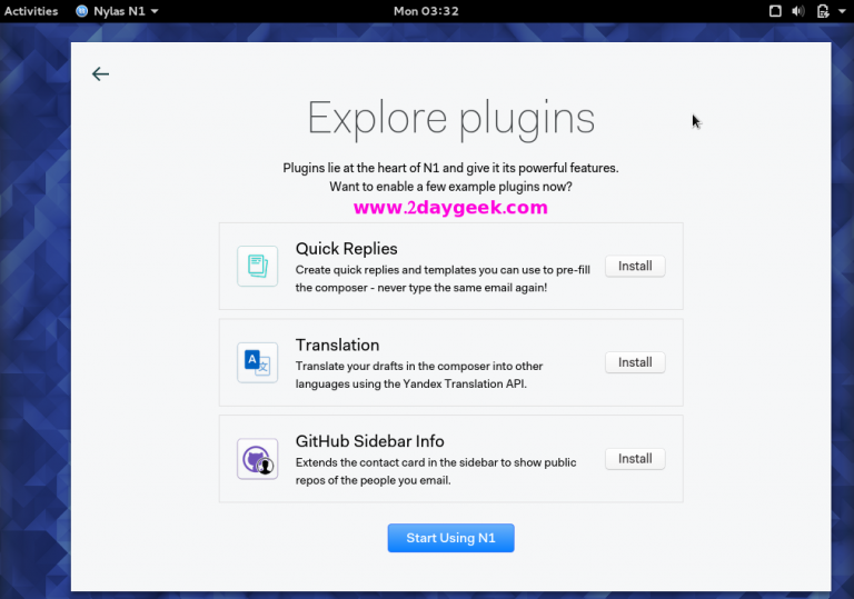 Install Nylas N1 0.4.5 (Extensible Email Client) on Linux | 2DayGeek