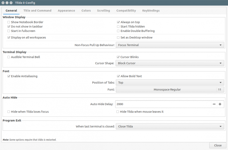 Tilda - A Gtk Based Drop Down Terminal Emulator For Linux And Unix ...