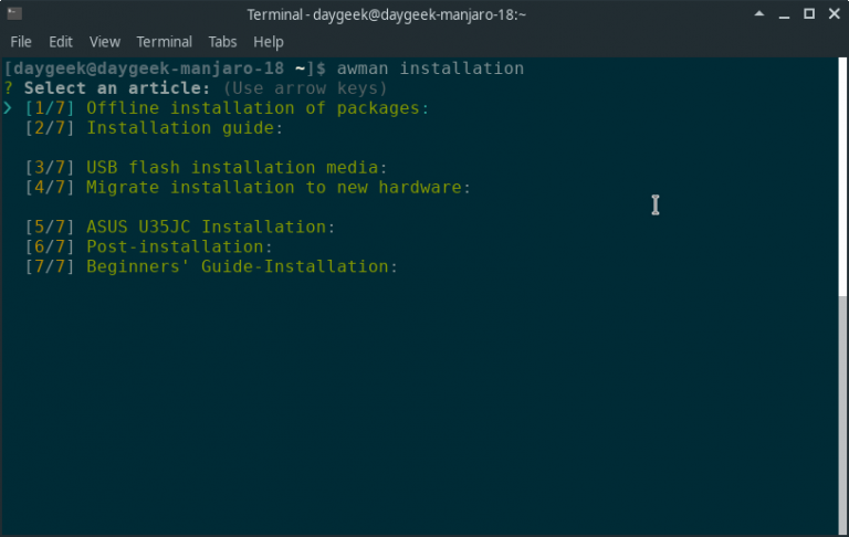 Arch-Wiki-Man - A Tool to Browse The Arch Wiki Pages As Linux Man Page ...