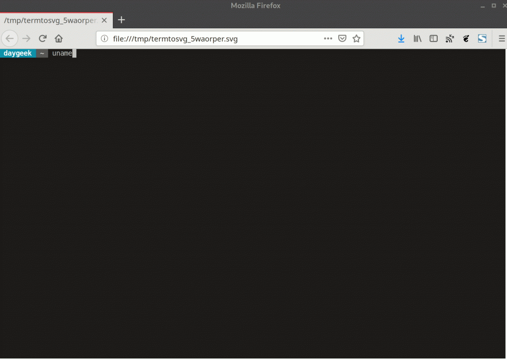 Termtosvg – Record Your Terminal Sessions As SVG Animations In Linux-1 | 2DayGeek