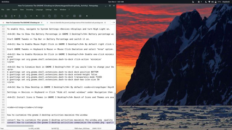 How To Customize The GNOME 3 Desktop? | 2DayGeek