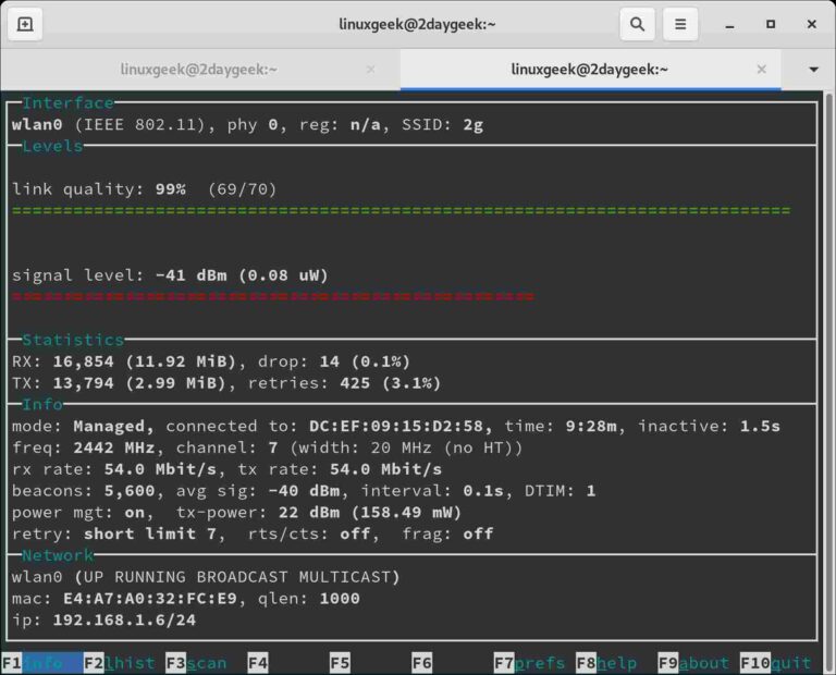 How To Check Wireless Network Card Information in Linux? | 2DayGeek