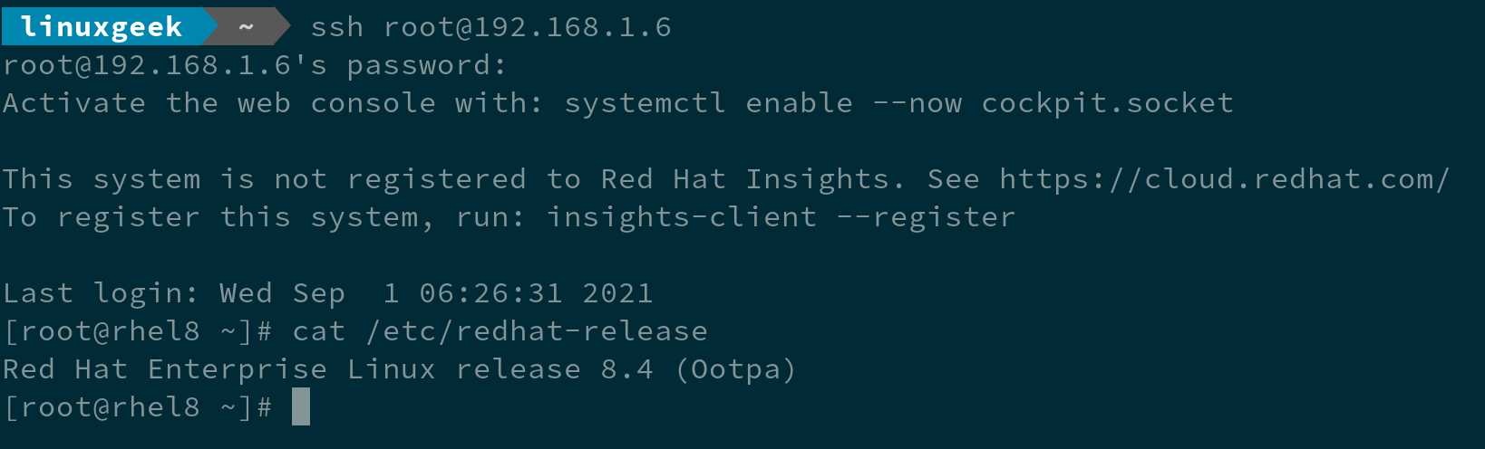 How To Recover Root Password On Centosrhel 8 2daygeek
