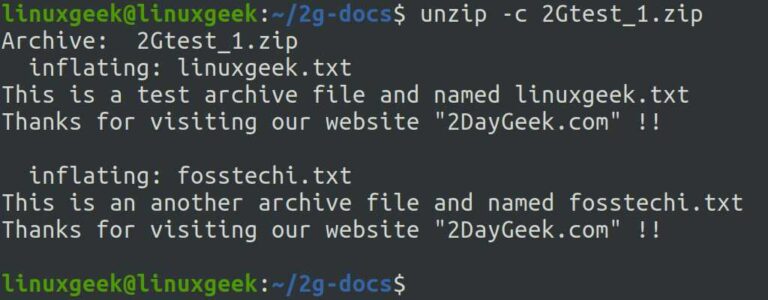 How to view Contents of Compressed files in Linux | 2DayGeek